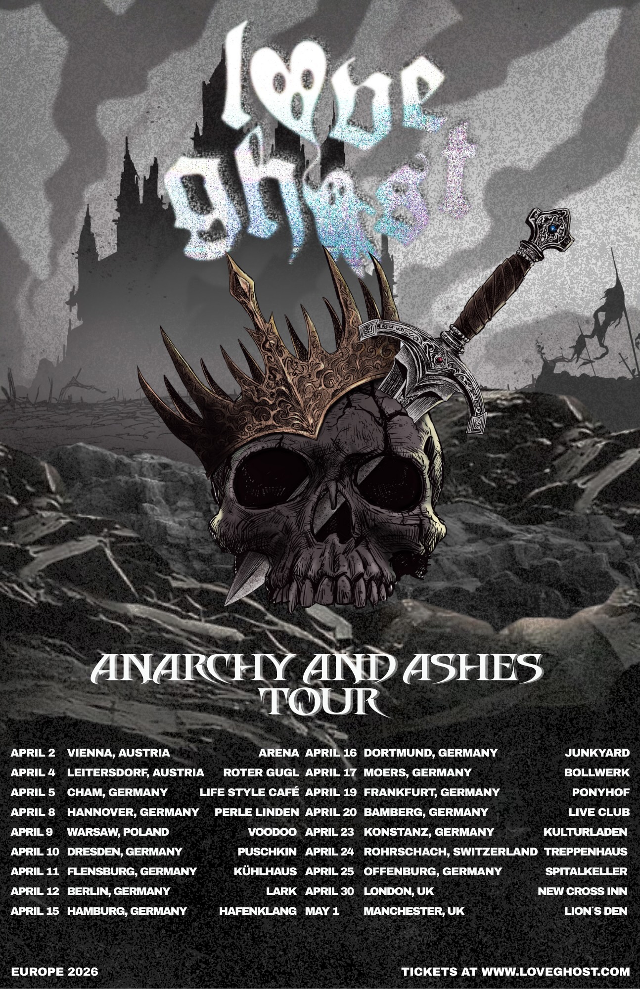 Love Ghost - Anarchy And Ashes Tour - 30.04.2026 - @ Lark Berlin